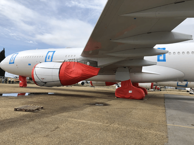 Why Do You Need A Landing Gear Cover During Aircraft Storage? - Otego