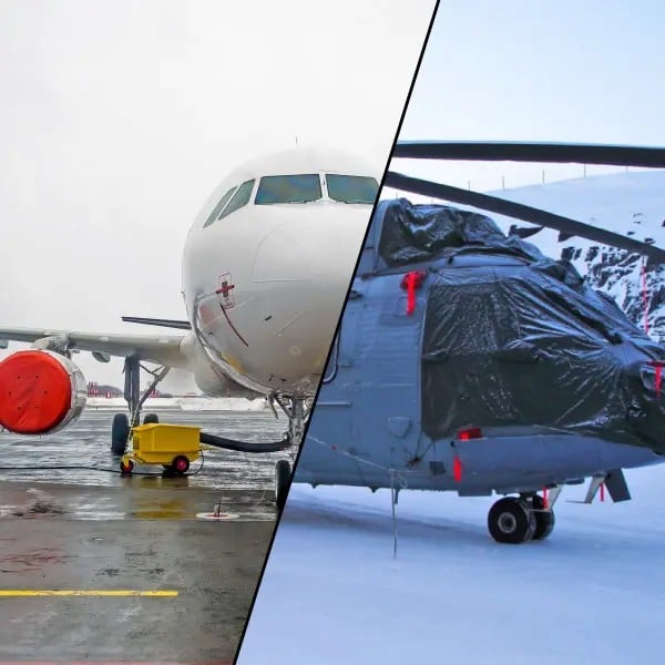 Aircraft Engine Cover - Incompatibility of PVC With Titanium - Otego